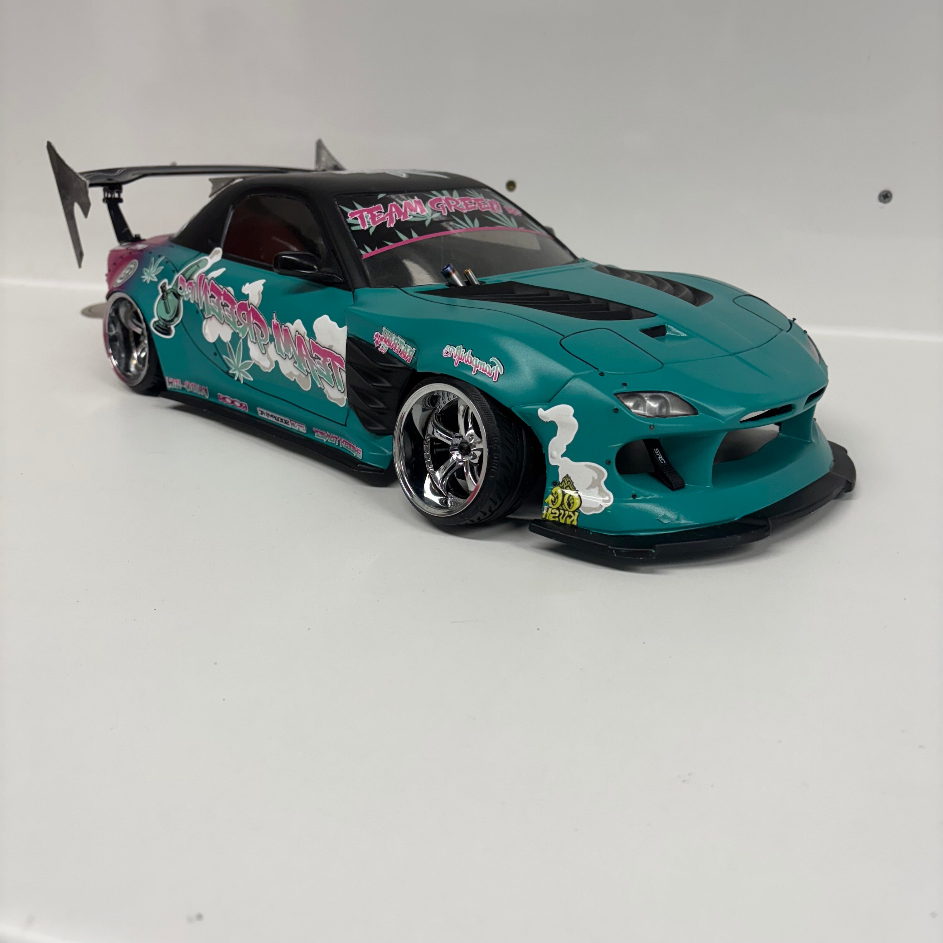 Team Green Pandora RX7 FD3 Bodyshell – Big Licks RC