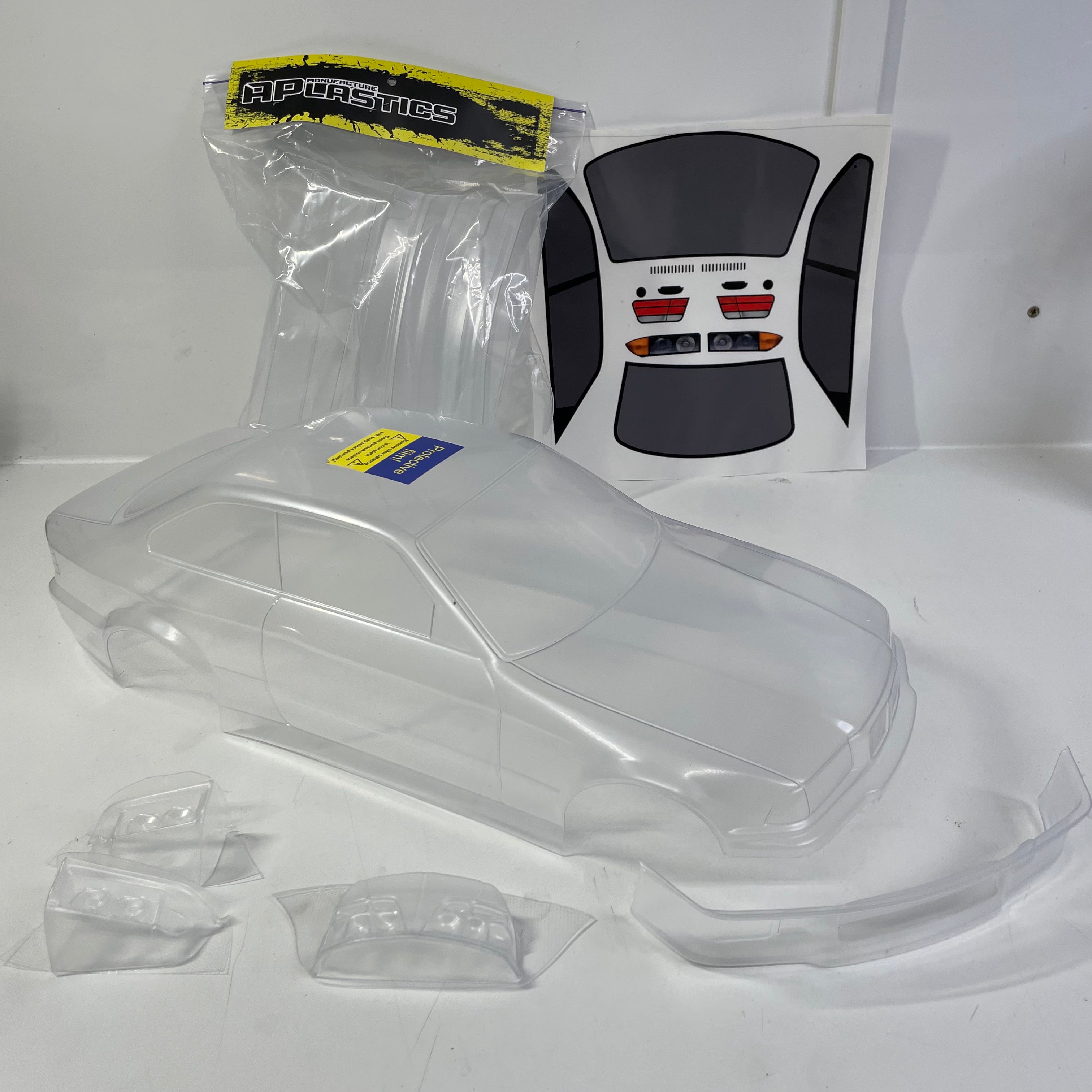 APlastics Clear Body Shell BMW E36 With Bumper Kit Cut – Big Licks RC