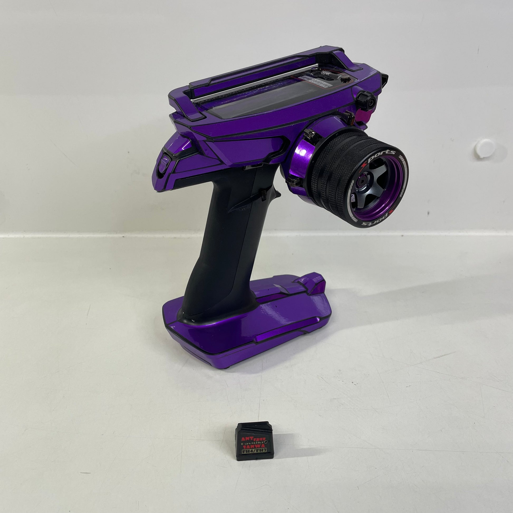 Sanwa MT44 Controller & Receiver Purple Wrap Alloy Wheel – Big Licks RC